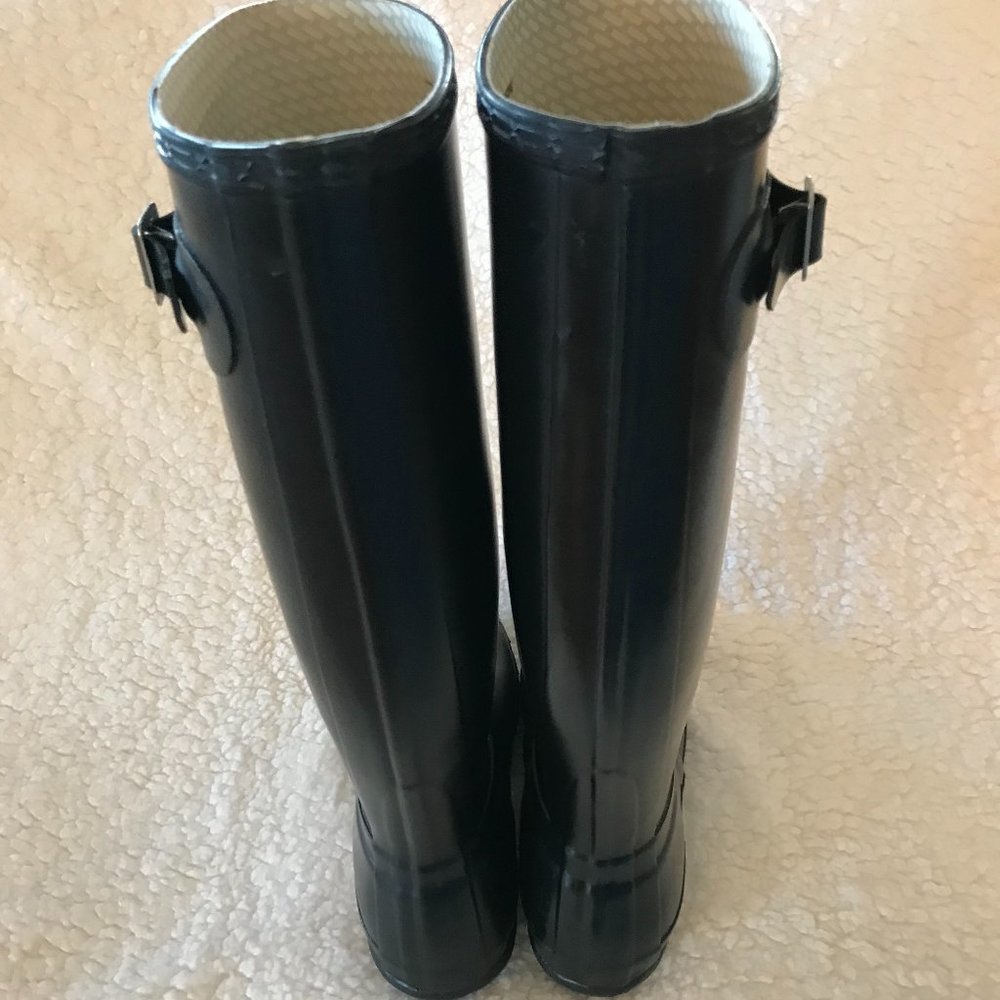 Hunter Originial Tall Boots In Black Size Unisex 8f/7m - Gem